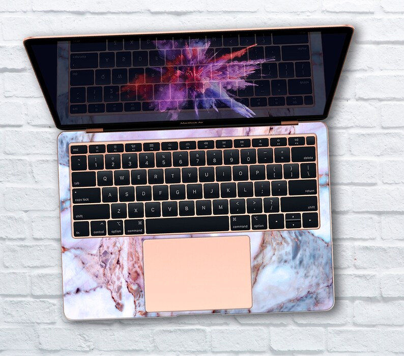 Macbook Marble Skin Pastel Marble Macbook Decal Marble Macbook - Etsy