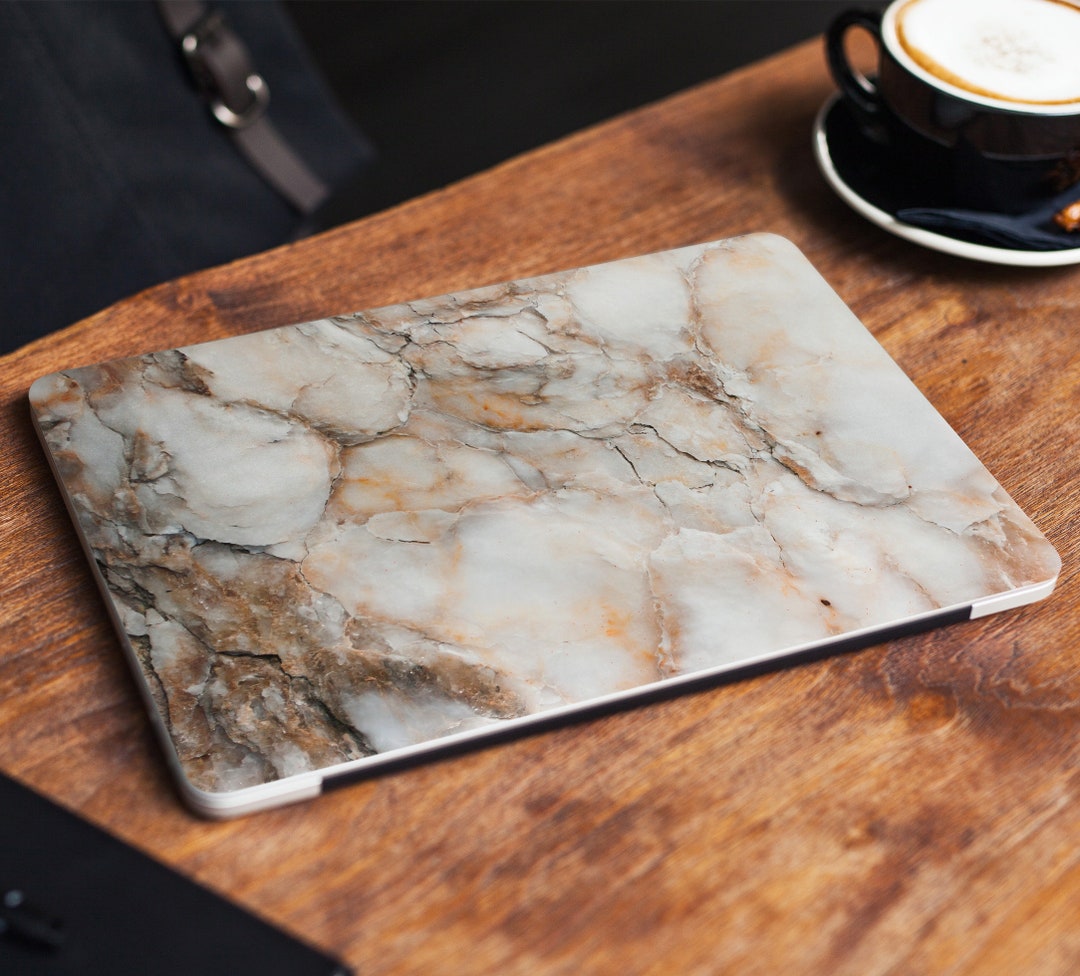 Beige Marble Laptop Skin Sticker Notebook Vinyl Decal Dell Hp Lenovo ...