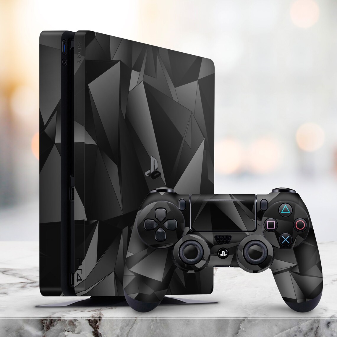 PS5 Black Pattern Skin PS4 Fire Skin PS4 Spikes PS4 Skin PS4 | Etsy