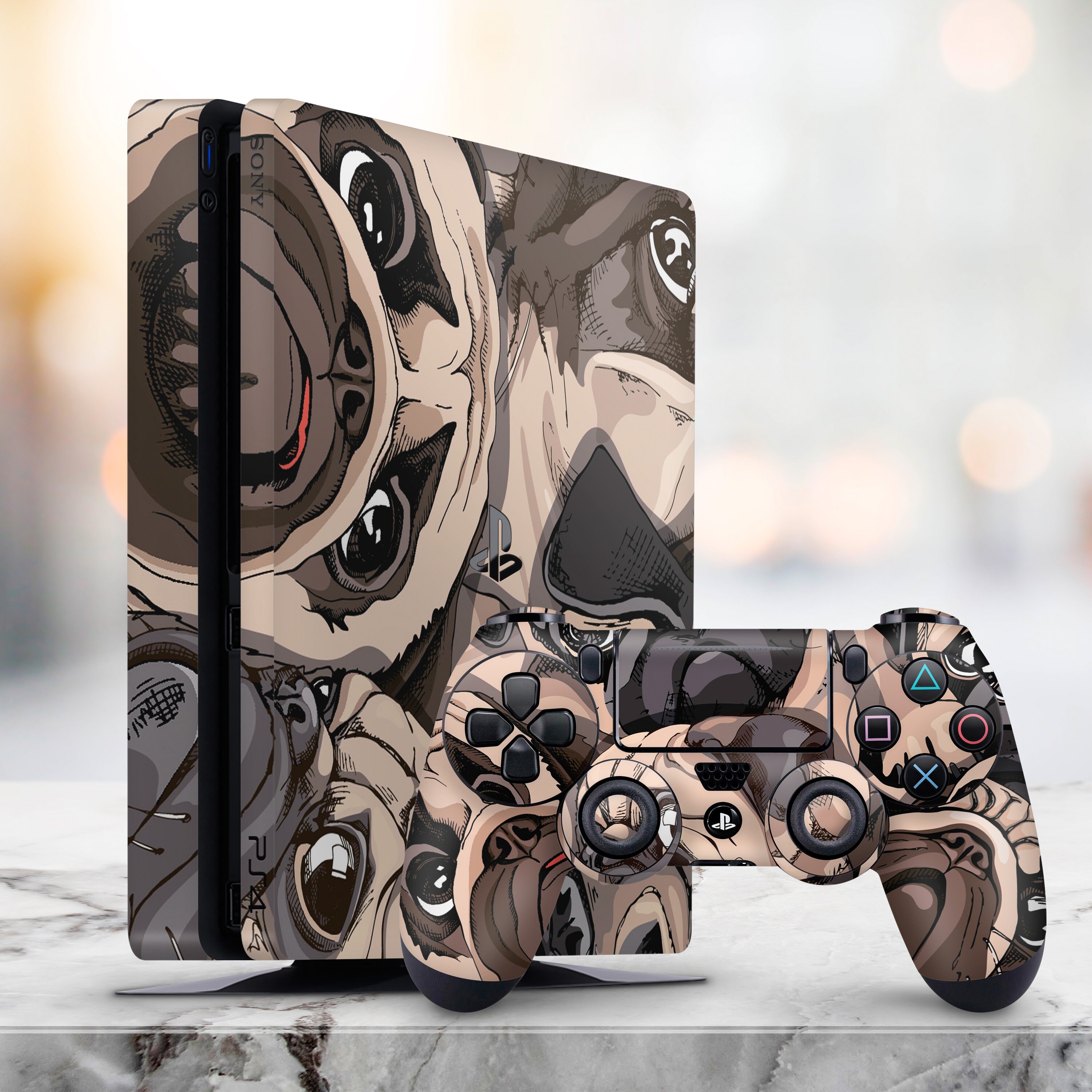 PS5 Skin Pug PS4 Skin Animal Pattern PS4 Skin Cute Dog PS4 - Etsy