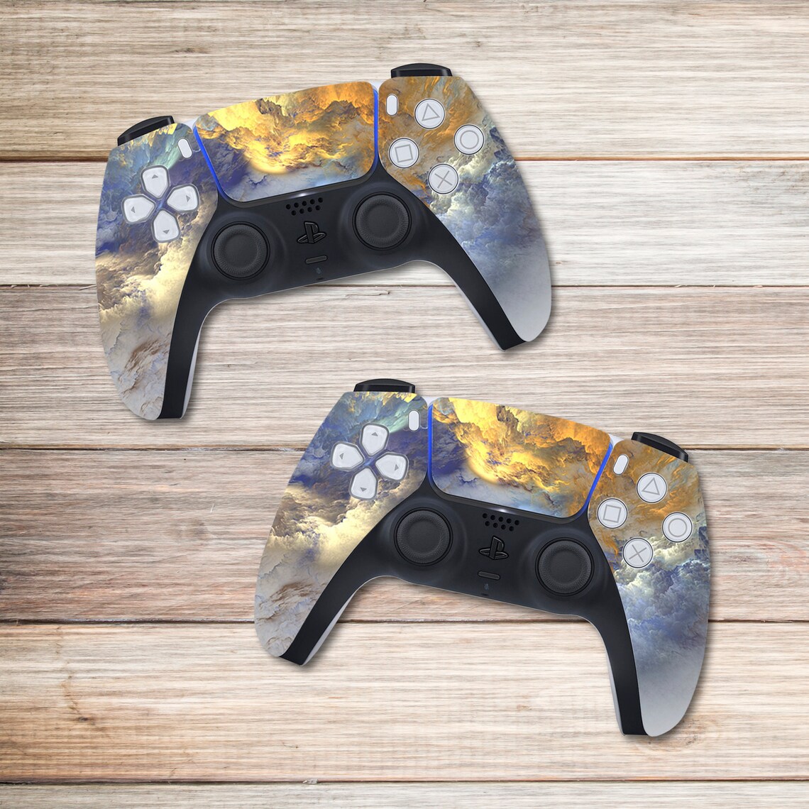 PS5 Skin Blue Gold Marble PS4 Skin Oil PS4 Skin PS4 Fat Gamer | Etsy