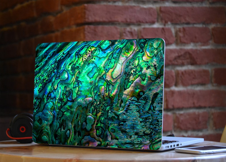 Turquoise MacBook Air 13 Skin Abalone Laptop Decal Green Marble MacBook ...