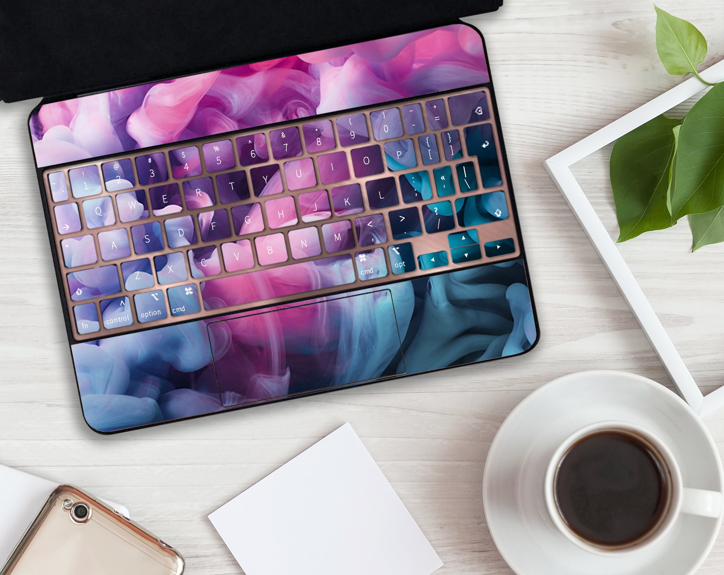 Magic Keyboard iPad Pro 12.9 Gen3/4/5 Decal Abstract | Etsy