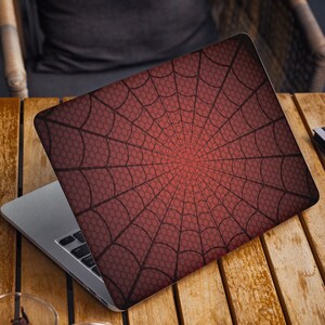 Red Web Laptop Skin Sticker Pattern Notebook Vinyl Decal Dell - Etsy