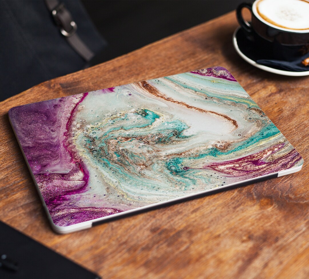 Purple Marble Laptop Skin Sticker Notebook Vinyl Decal Dell Hp Lenovo ...