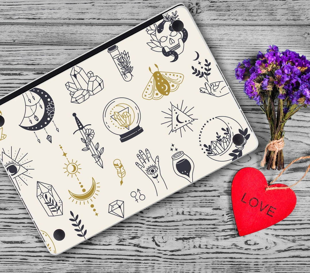 Laptop Skin Moonlight Magic Pattern Eyes Vinyl Decal Dell Hp Asus ...