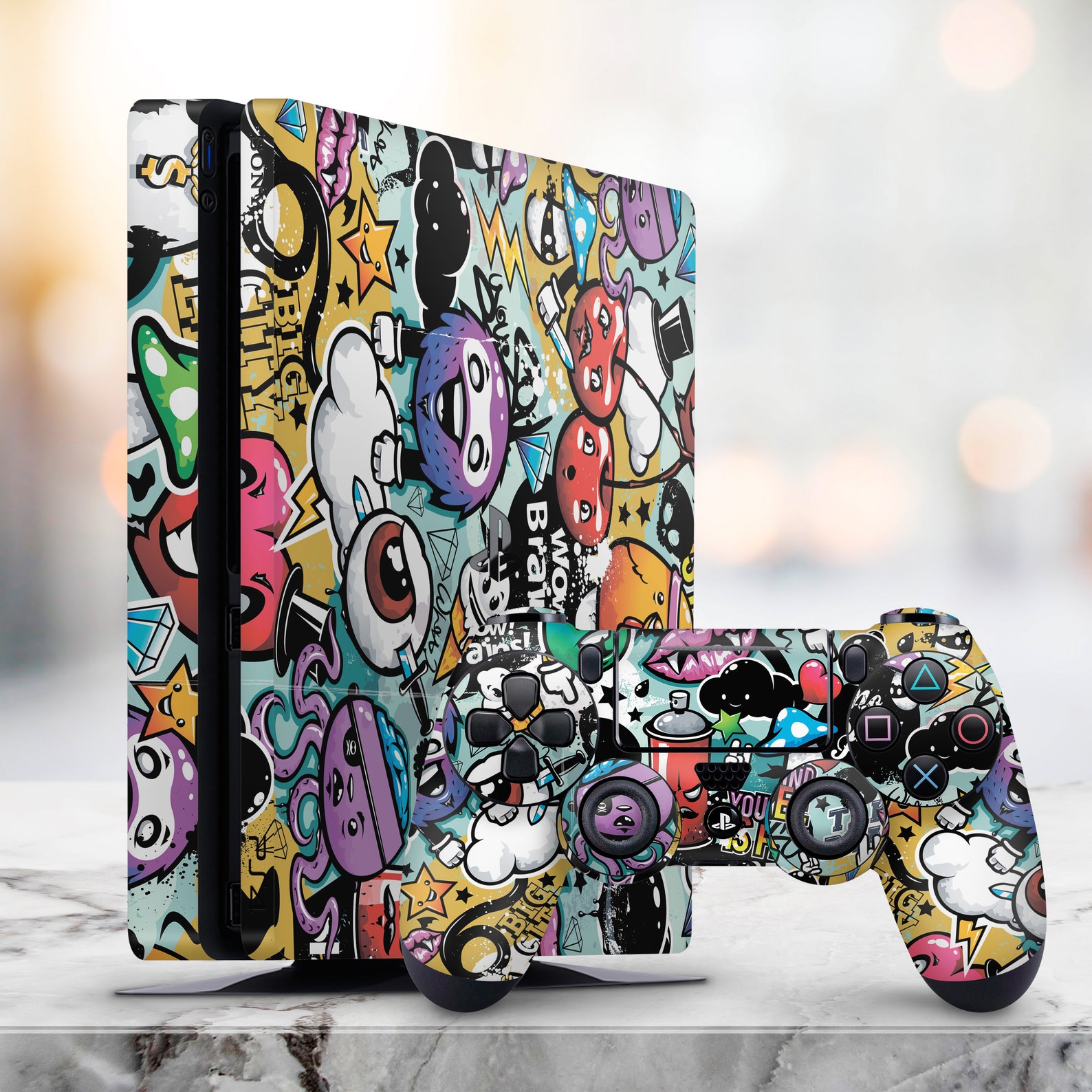 PS5 Skin Art Pattern PS4 Skin Cartoons PS4 Skin Graffiti PS4 - Etsy España