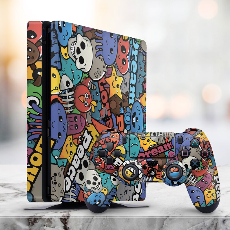 PS5 Skin Cartoons PS4 Skin Comics PS4 Skin Cute PS4 Gamer Skin - Etsy