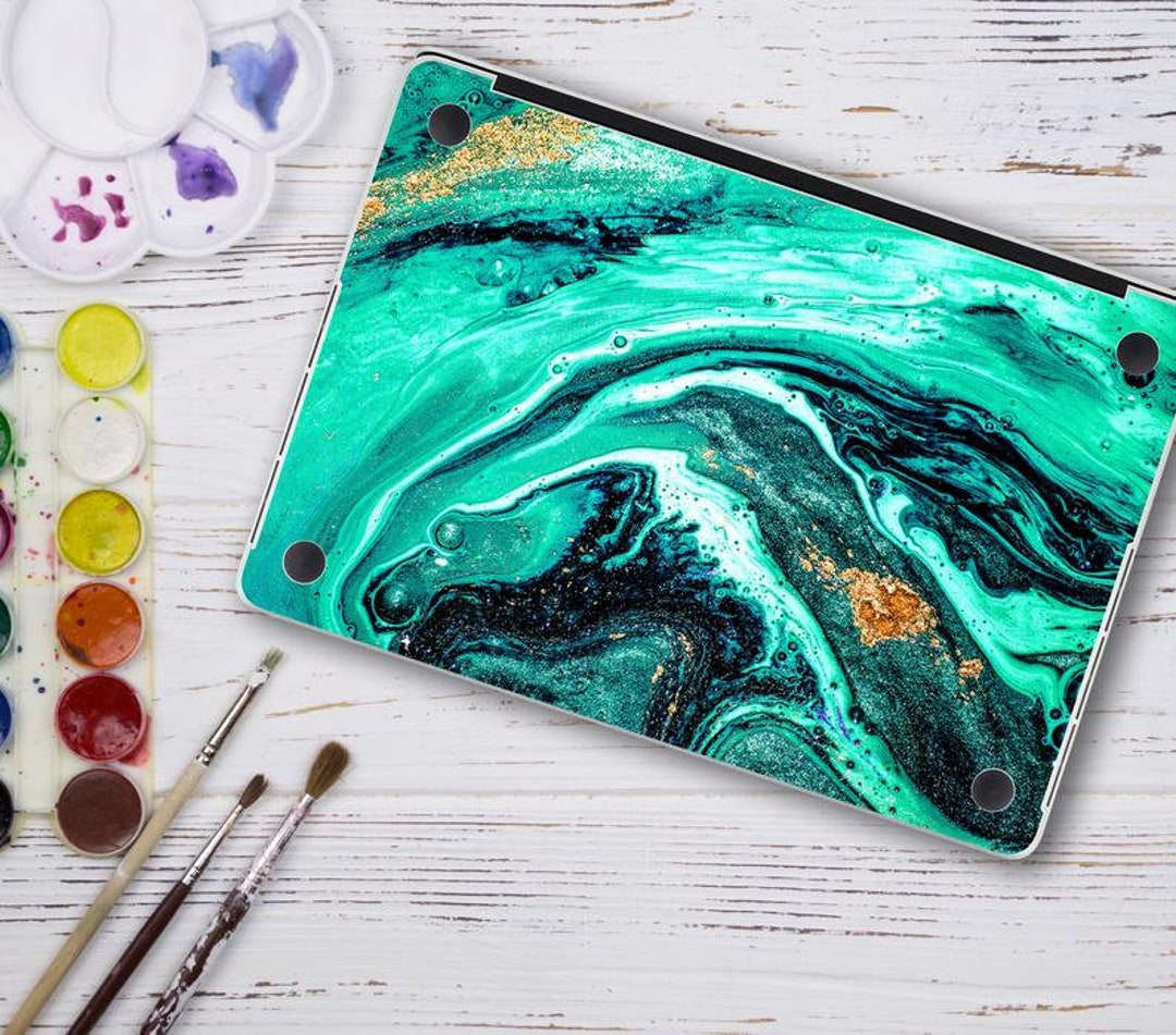 Green Marble Laptop Skin Sticker Notebook Vinyl Decal Dell Hp - Etsy