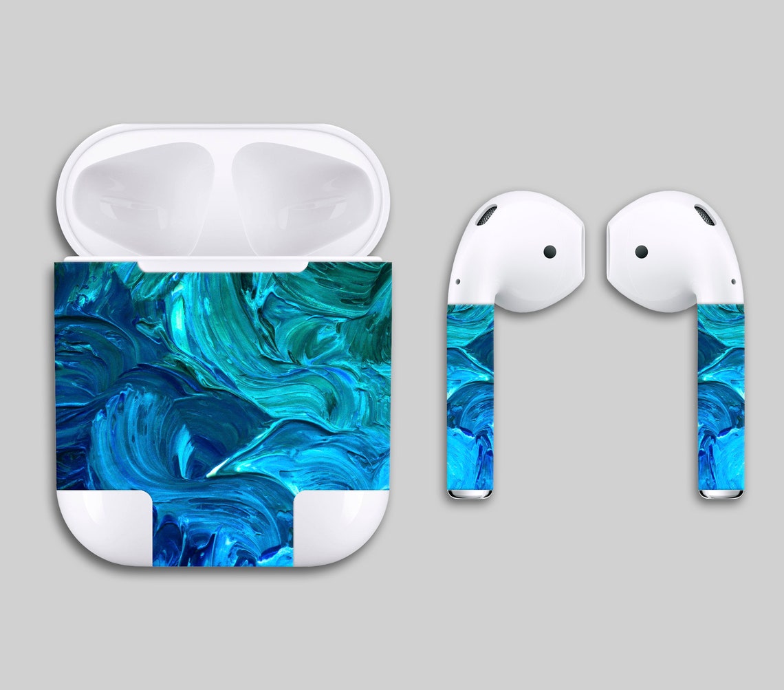 Blue Marble Airpod Skin Wrap Apple Air Pod 1 2 Decal Oil - Etsy