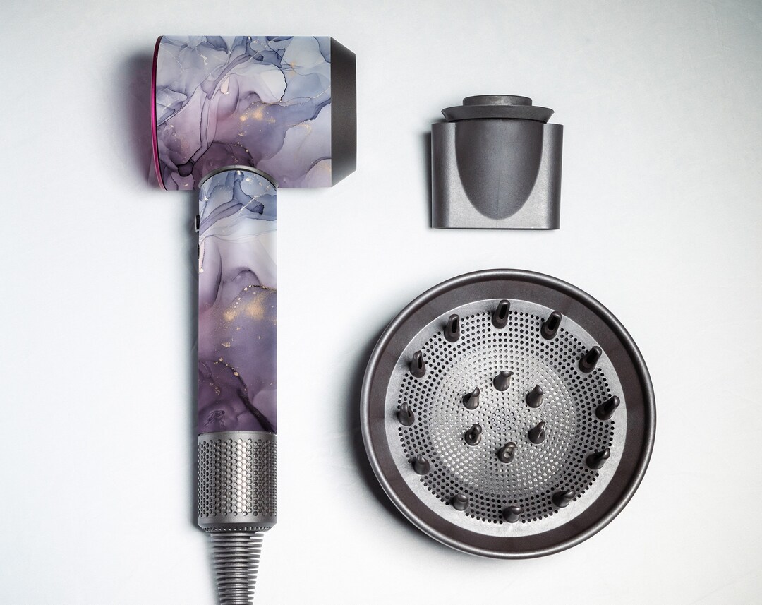 Dyson Purple Violet Pastel Marble Dyson Skin Hair Dryer Vinyl Sticker ...