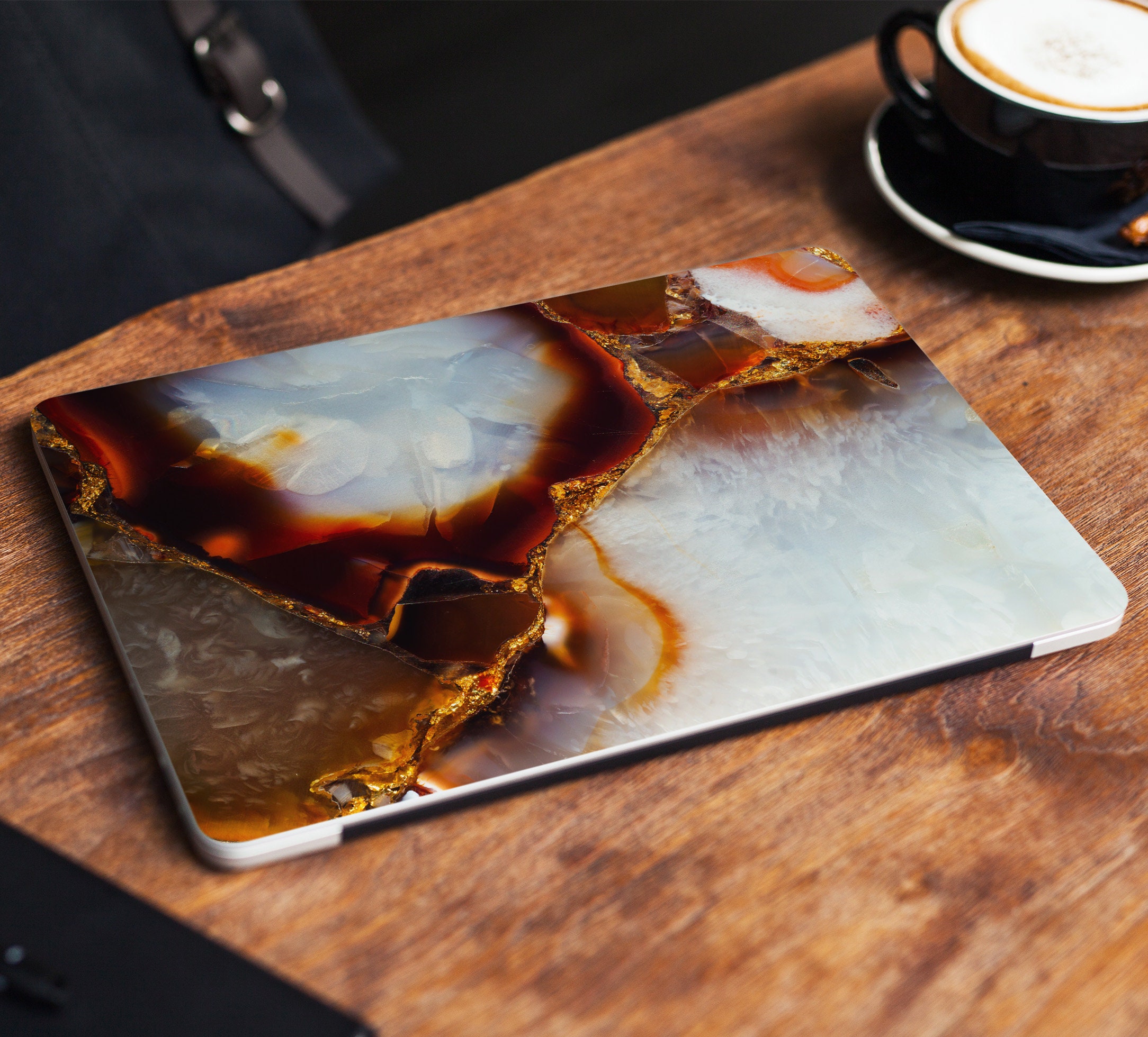 Opal Marble Laptop Skin Crystal Notebook Vinyl Decal Dell Hp | Etsy