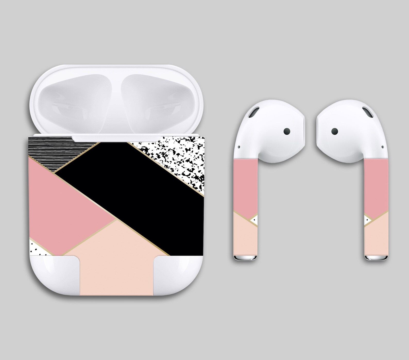 Geometric Marble Airpods Skin Wrap Abstract Apple Air Pod 1 2 - Etsy