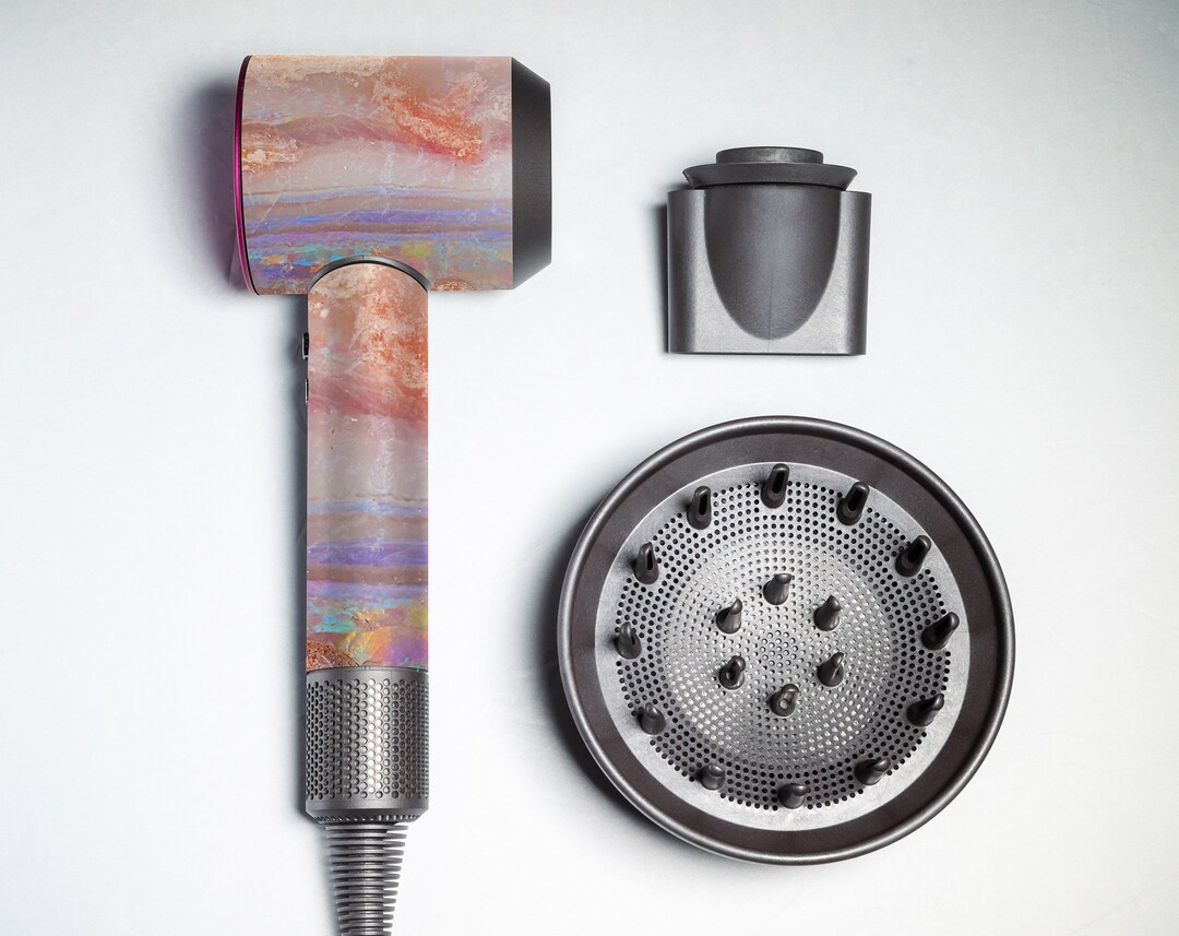 Dyson Pastel Gemstones Holographic Rainbow Dyson Skin Hair Dryer Vinyl ...