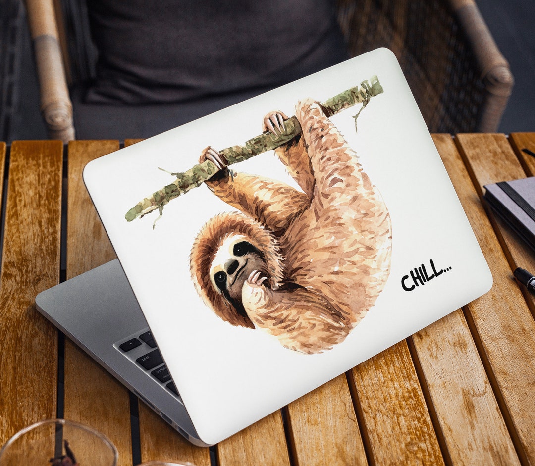Sloth Laptop Skin Sticker Notebook Vinyl Decal Animal Dell Hp Lenovo ...