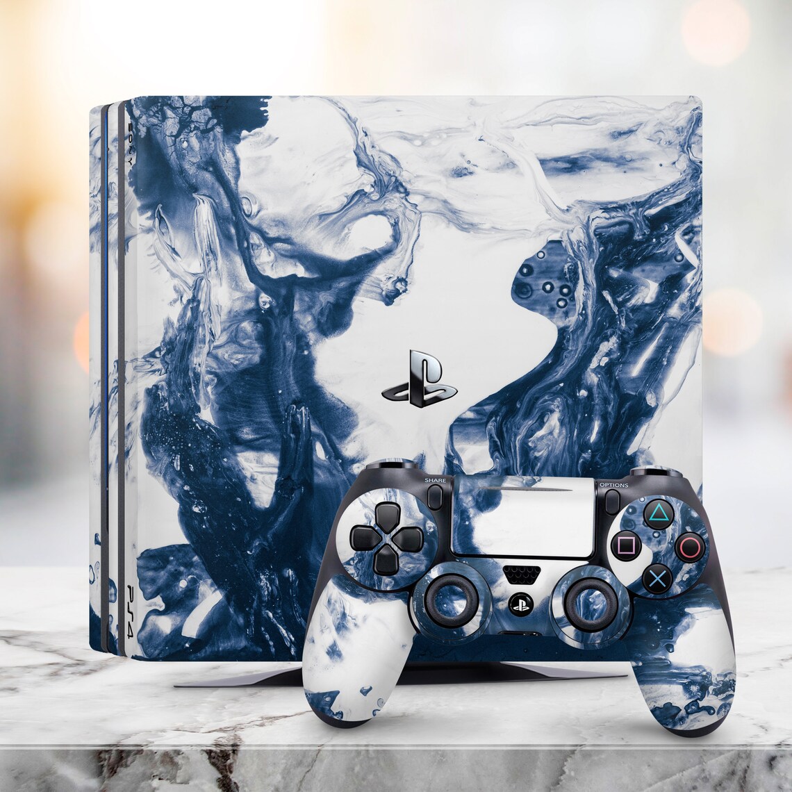 PS5 Skin Blue Ps4 Skin Ink Ps4 Skin White Ps4 Skin Smoky PS5 - Etsy