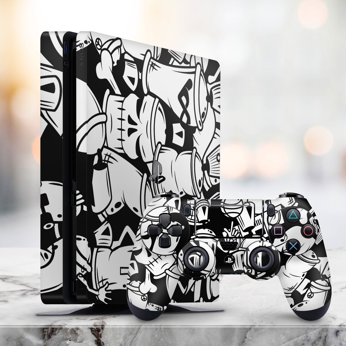PS5 Skin Graffiti PS4 Skin Paints PS4 Skin Skull PS4 Pro PS4 | Etsy