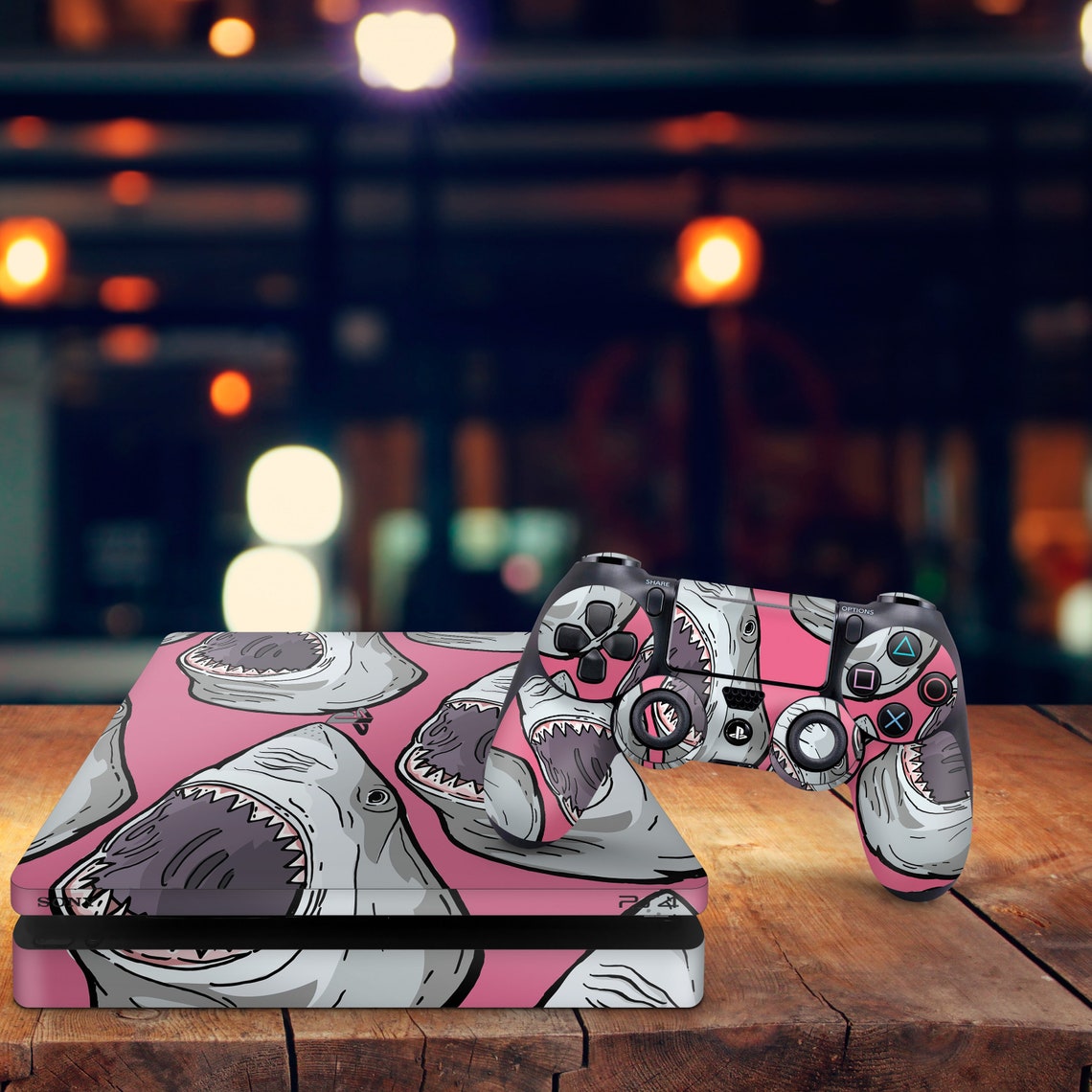 PS5 Skin Sharks PS4 Skin Animal PS4 Skin Pink Texture PS4 Pro - Etsy