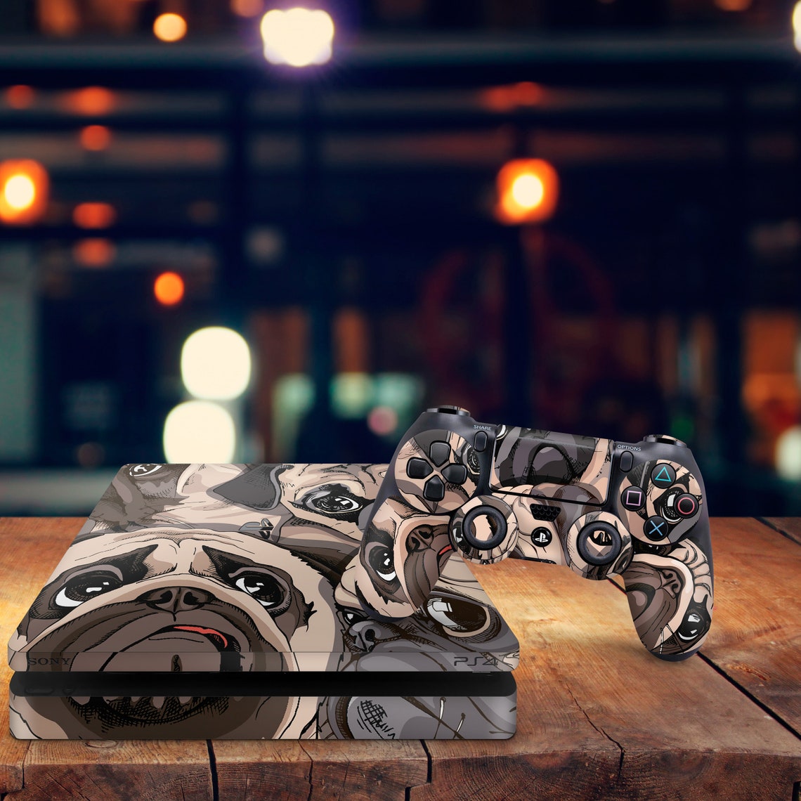 PS5 Skin Pug PS4 Skin Animal Pattern PS4 Skin Cute Dog PS4 | Etsy