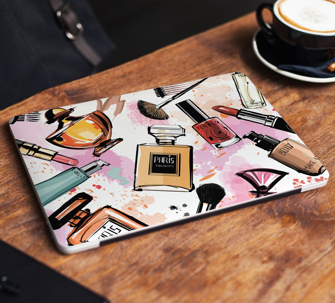 Cosmetic Laptop Skin Girl Print Notebook Vinyl Decal Dell Hp - Etsy