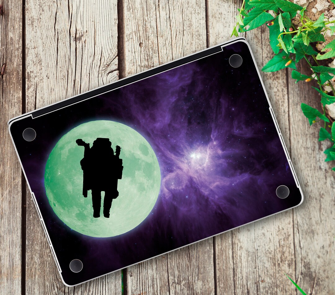 Astronaut Moon Space Laptop Skin Custom Vinyl Decal Dell Hp Asus Lenovo ...