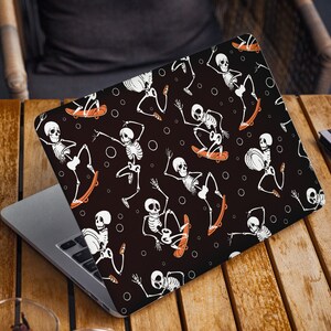 Skeletons Laptop Skin Sticker Black Notebook Vinyl Decal Dell Hp Lenovo ...