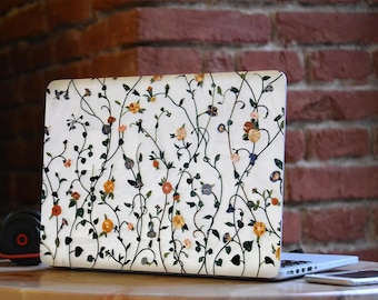 Floral Laptop Skin Flowers Notebook Vinyl Decal Dell Hp Lenovo Asus ...