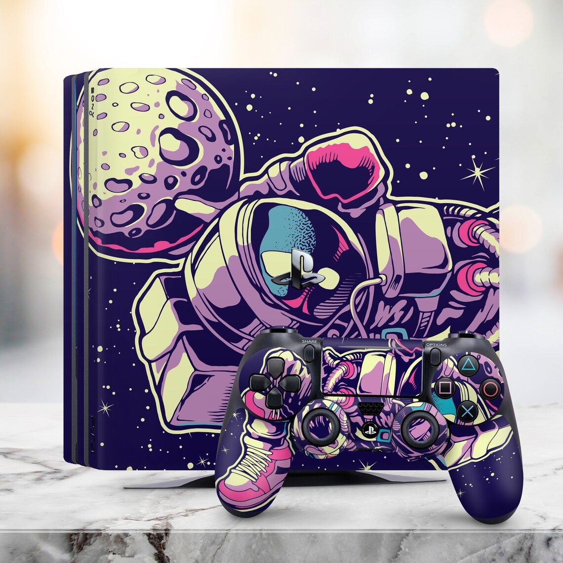 PS5 Skin Cosmonaut PS4 Skin Purple Marble PS4 Skin PS4 Skin | Etsy