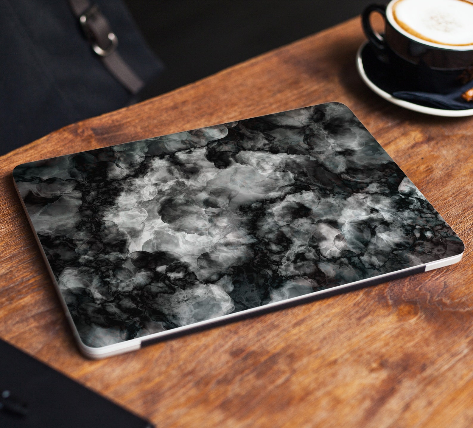 Black Marble Laptop Skin Grey Marble Pattern Macbook Skin - Etsy