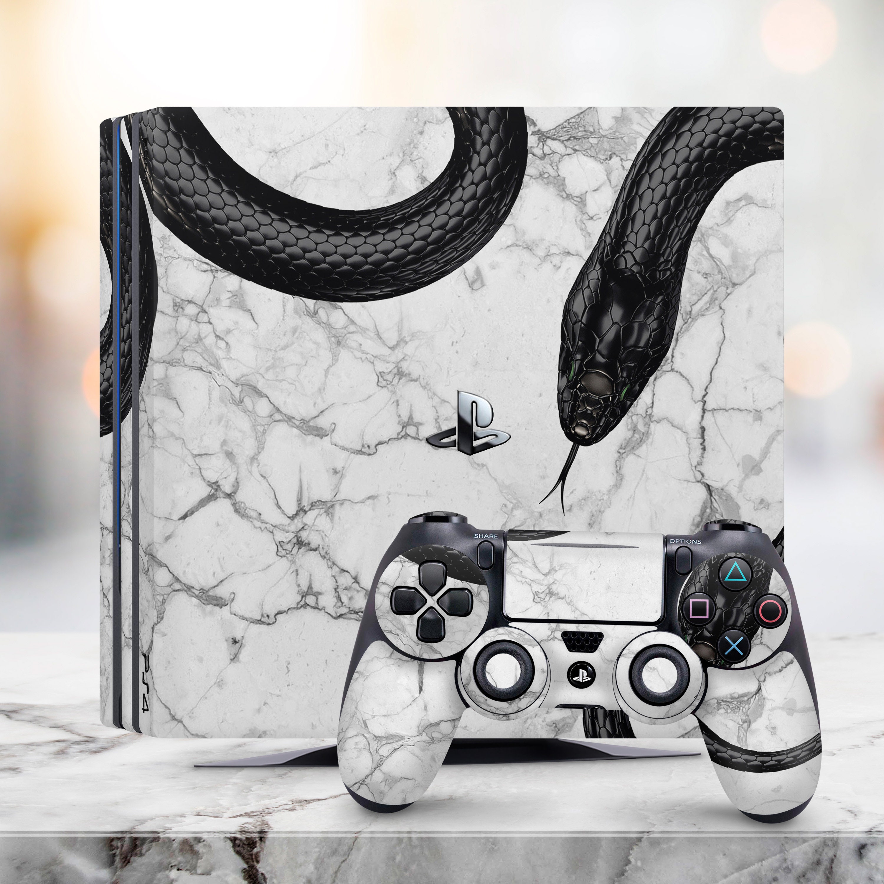 PS5 Skin Shnake Ps4 Skin Animal Ps4 Skin White Marble Ps4 Skin - Etsy