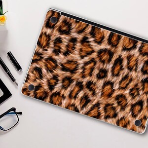 Leopard Laptop Skin Sticker Name Notebook Vinyl Decal Dell Hp - Etsy