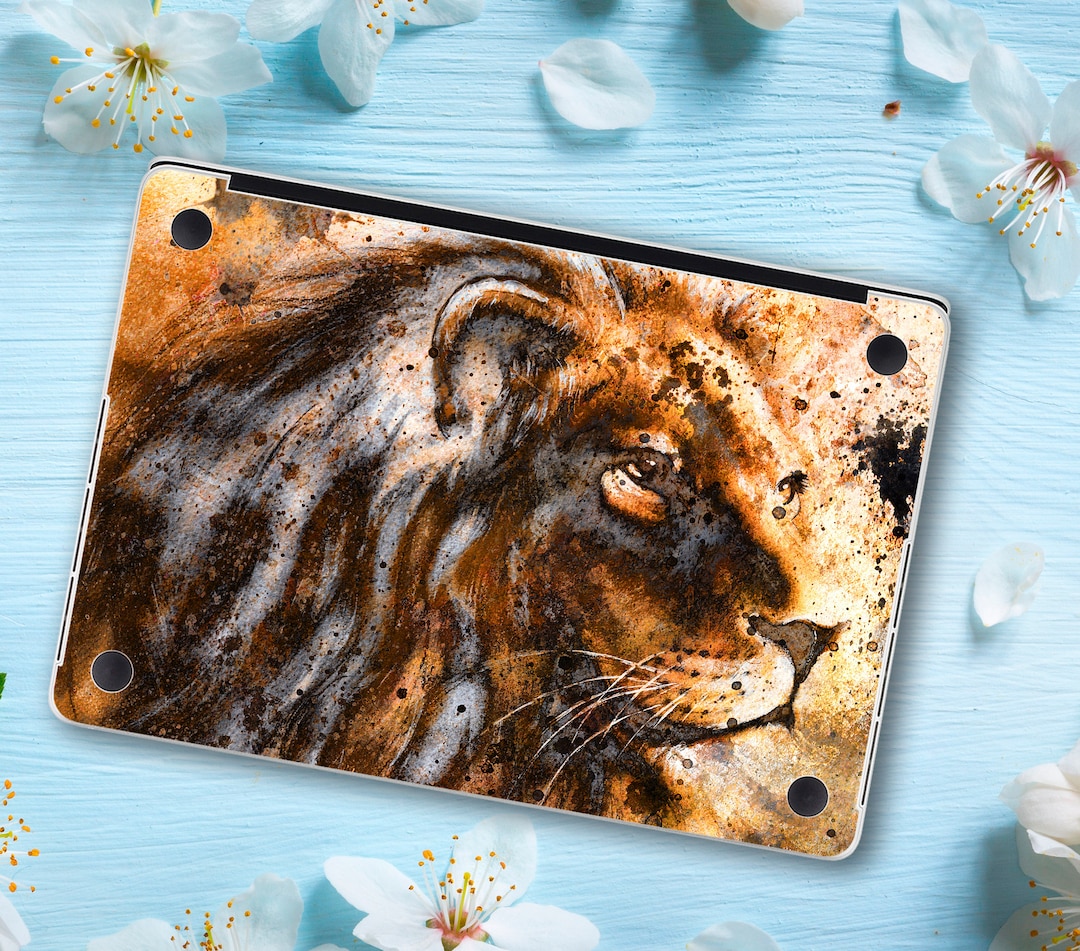 Lion Laptop Skin Sticker Animal Notebook Vinyl Decal Hp Lenovo - Etsy
