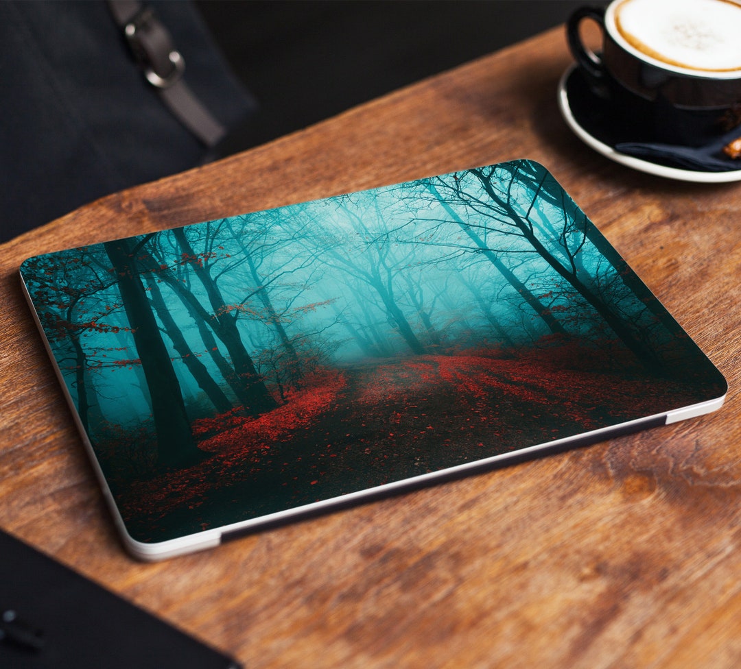Foggy Forest Laptop Decal Skin Nature Pattern Notebook Vinyl Decal Hp ...