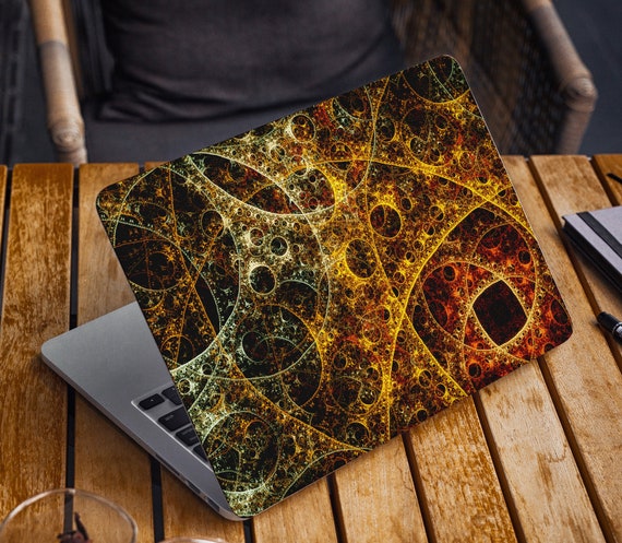 Mandala Laptop Skin Sticker Gold Pattern Notebook Vinyl Decal | Etsy