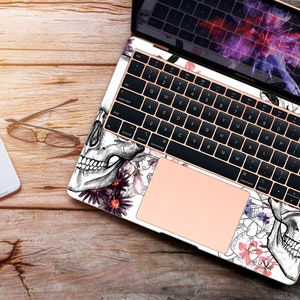Floral Skull Skin MacBook Air 13 Retina 2018 Decal Pro Retina 15 Inch ...