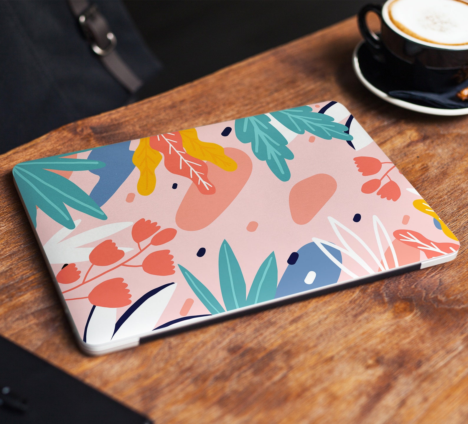 Floral Laptop Skin Sticker Abstract Pattern Vinyl Decal Dell - Etsy