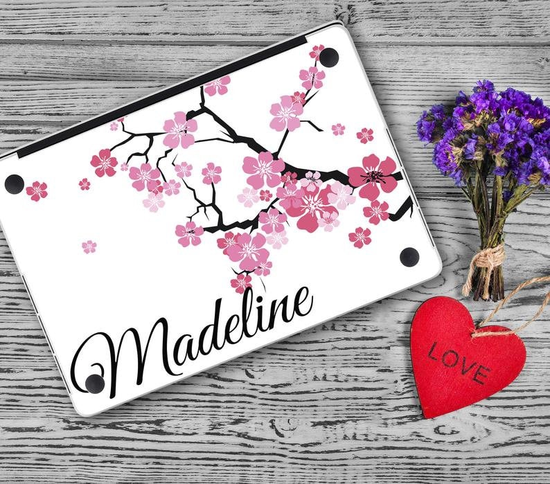 Floral Laptop Sticker Watercolor Flower Notebook Vinyl Dell Hp - Etsy