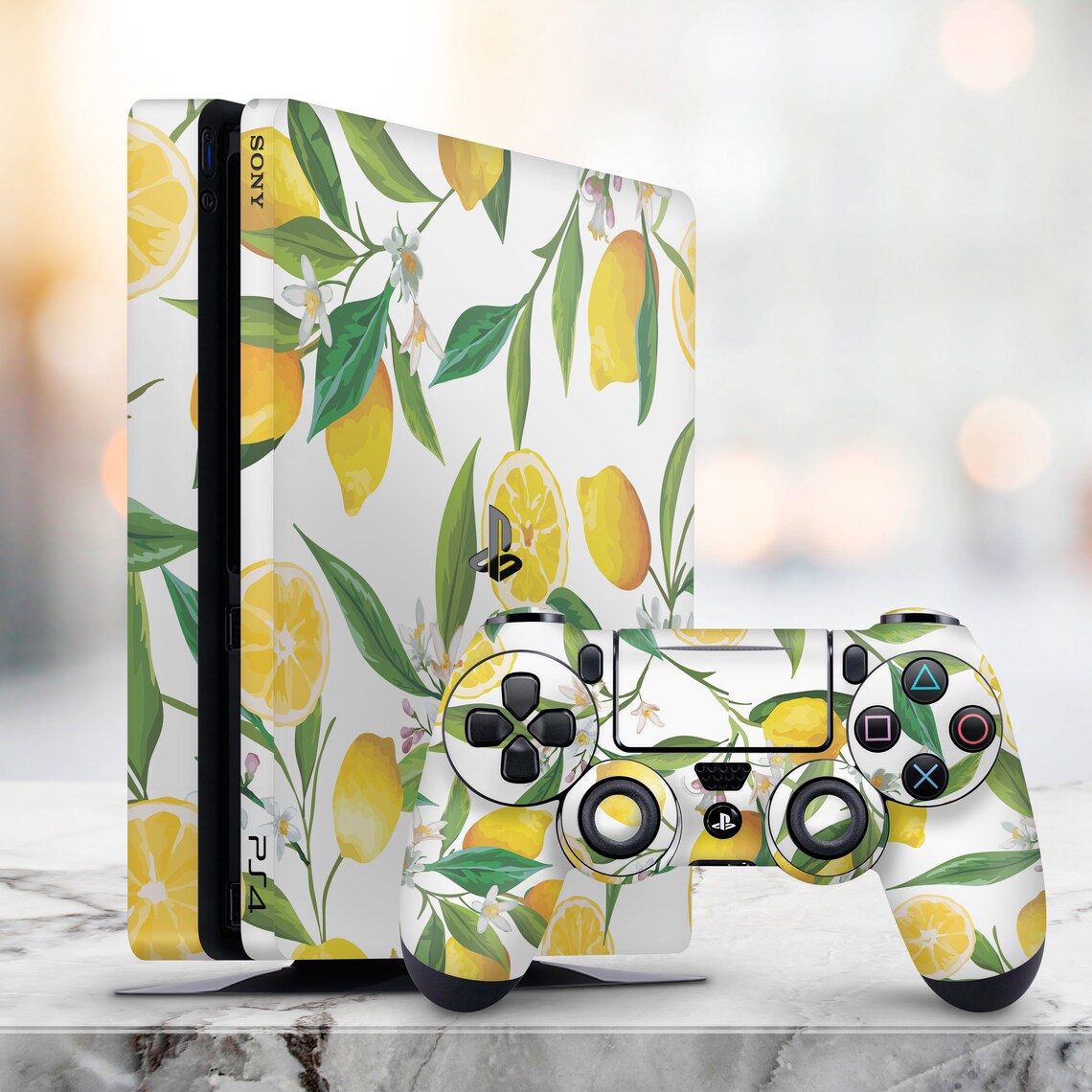 PS5 Skin Lemon PS4 Skin Fruit PS4 Skin Green Leaf PS4 Gamer - Etsy