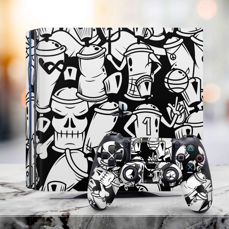 PS5 Skin Graffiti PS4 Skin Paints PS4 Skin Skull PS4 Pro PS4 | Etsy