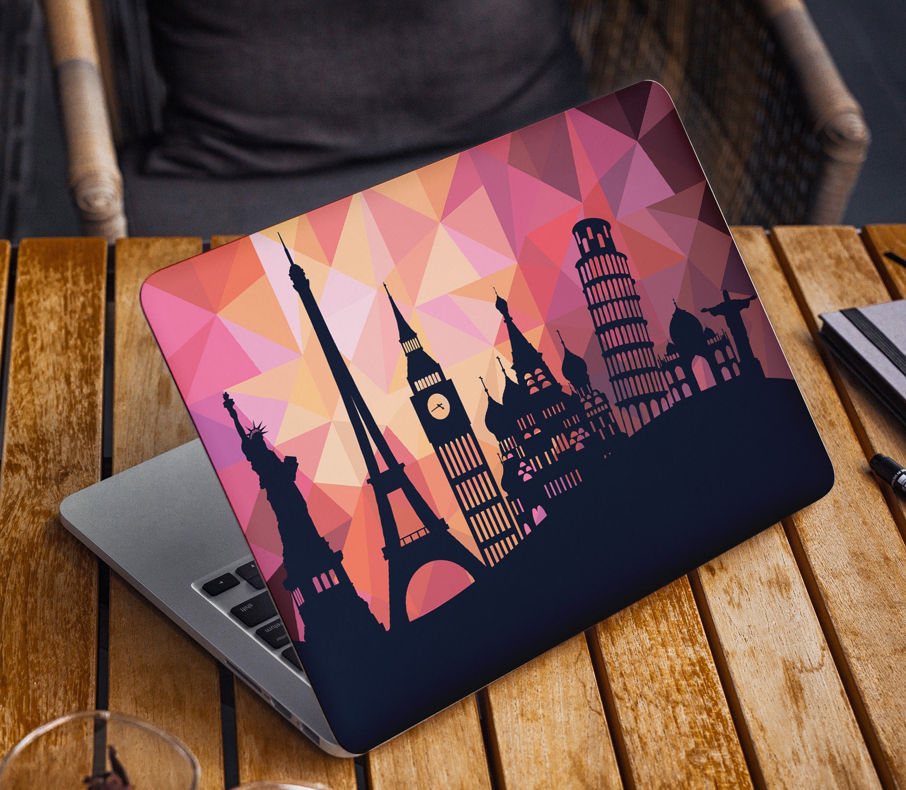 Sity Laptop Skin Sticker Travel Vinyl Decal Dell Hp Lenovo - Etsy
