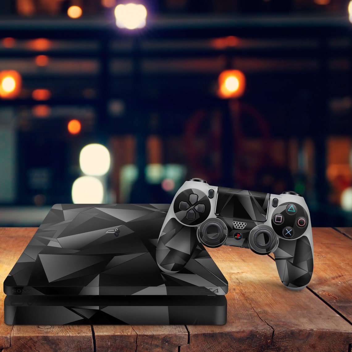 PS5 Black Pattern Skin PS4 Fire Skin PS4 Spikes PS4 Skin PS4 | Etsy
