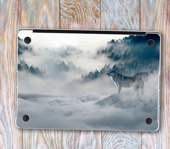 Wolf Laptop Skin Sticker Forest Notebook Vinyl Decal Dell Hp - Etsy
