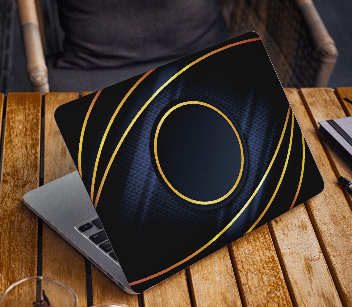 Dark Blue Marble Laptop Skin Gold Marble Pattern Macbook | Etsy