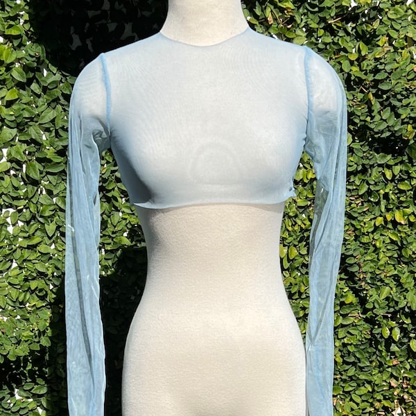 Sheer Long Sleeve Top - Etsy