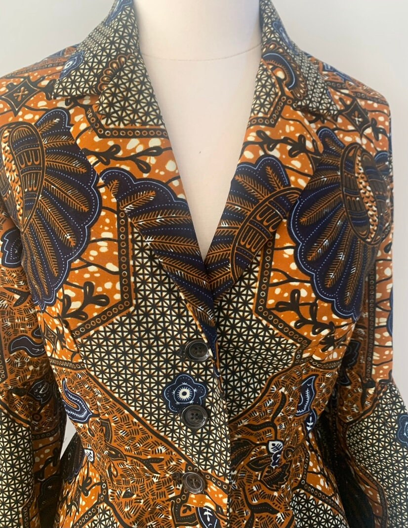African Print Blazer for Women African Print Jacket for - Etsy