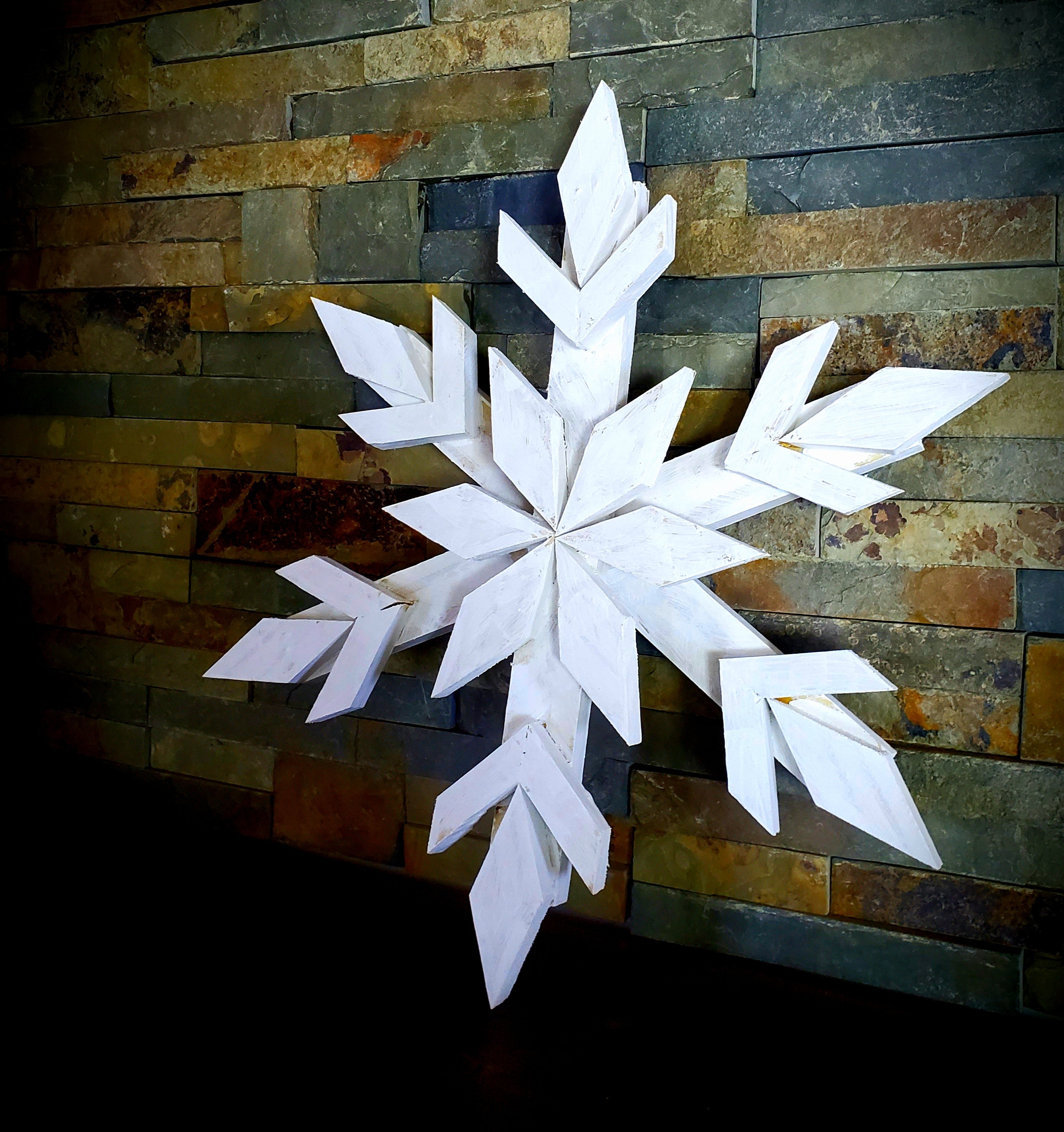Rustic Reclaimed Wood Snowflake - Etsy