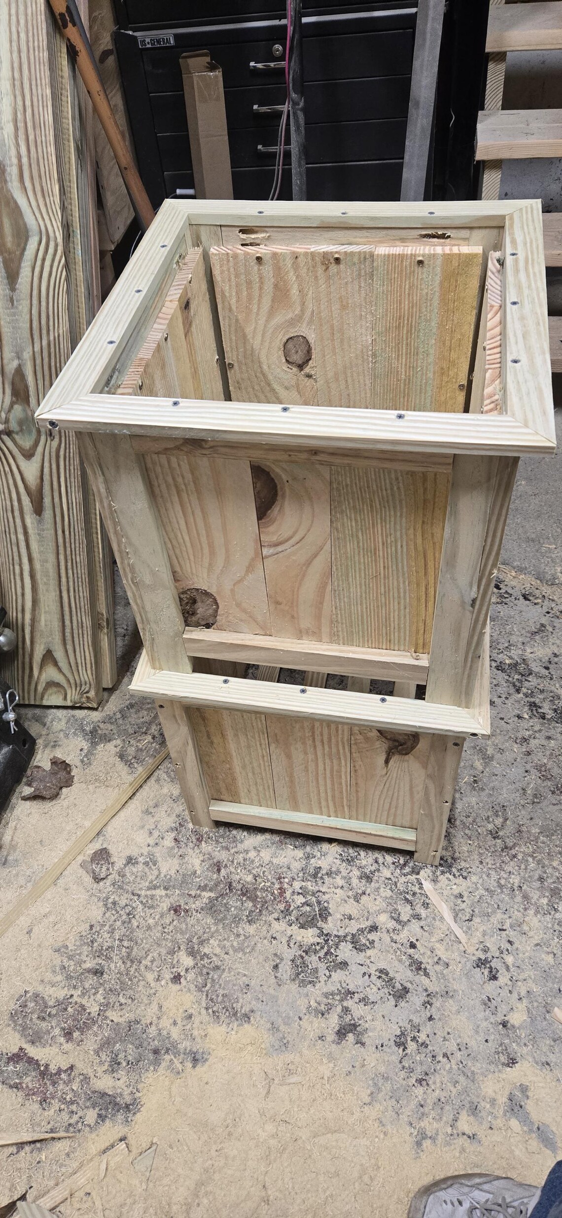 Farmhouse Treated Wood Planters - Etsy