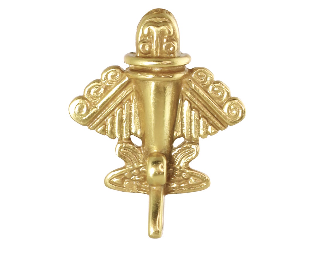 Quimbaya Flyer Pin 24k Gold Plated 950 Silver Golden Jet-3 Ancient ...