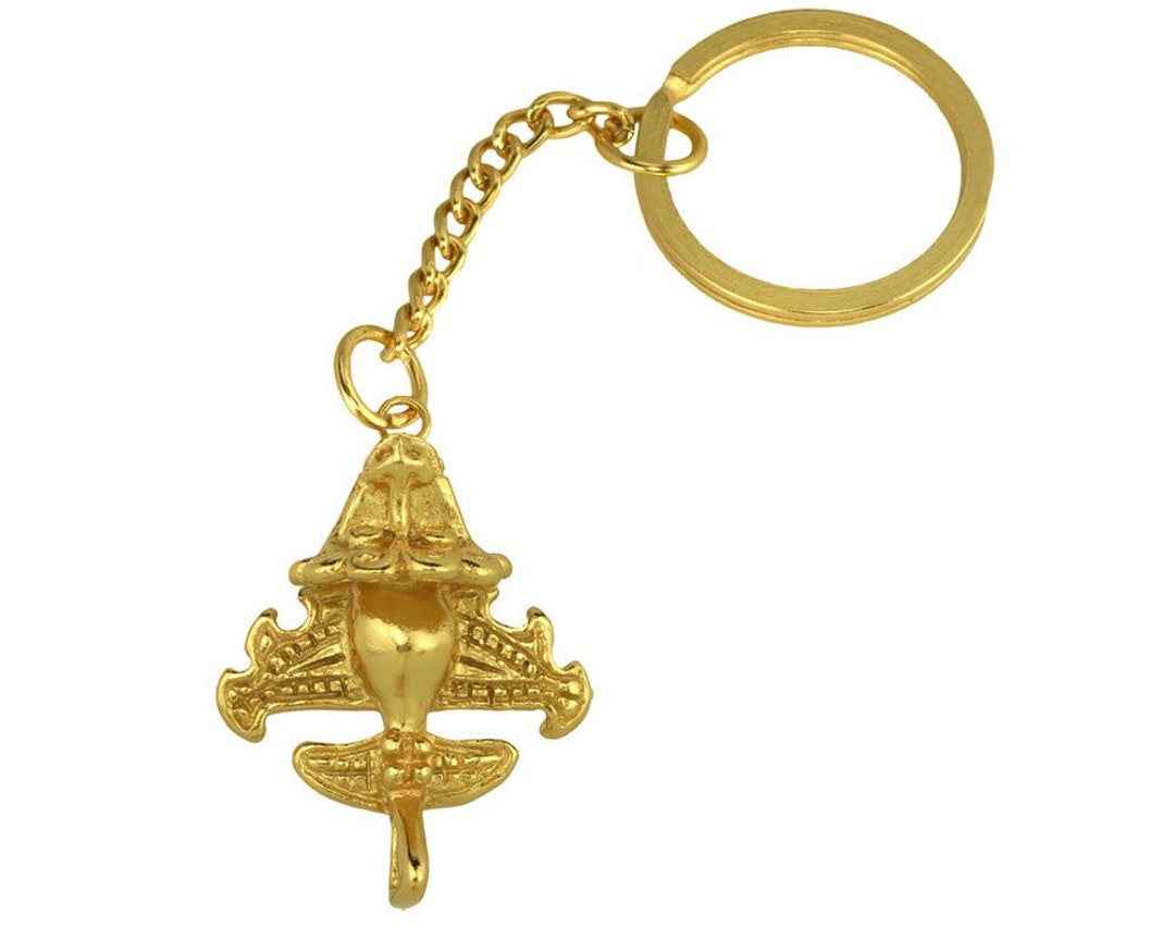 Quimbaya Flyer Key Ring REAL 24k Gold Plated Golden Jet-6 Ancient ...