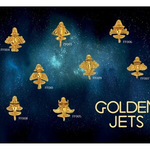 Quimbaya Flyer Ancient Aircraft Pin 24k Gold Plated Golden Jet-9 ...